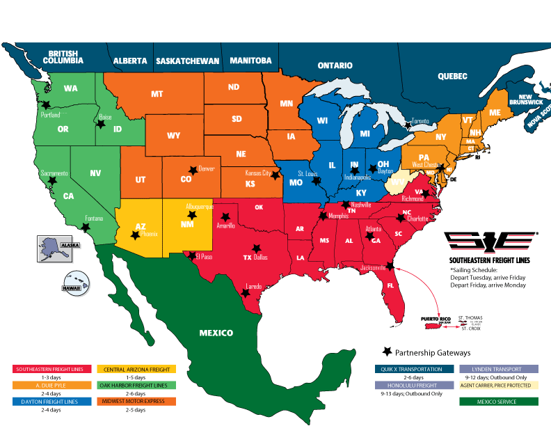 Southeastern Freight Lines | National Partnerships